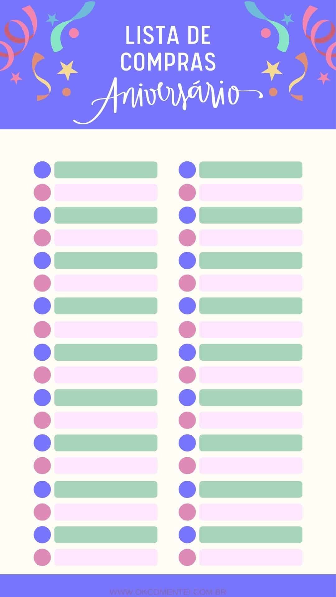 Lista de compras de supermercado: 15 modelos em PDF para você se organizar