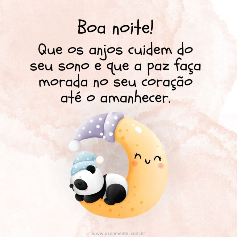 17 mensagens de boa noite fofo com imagens para desejar um doce descanso