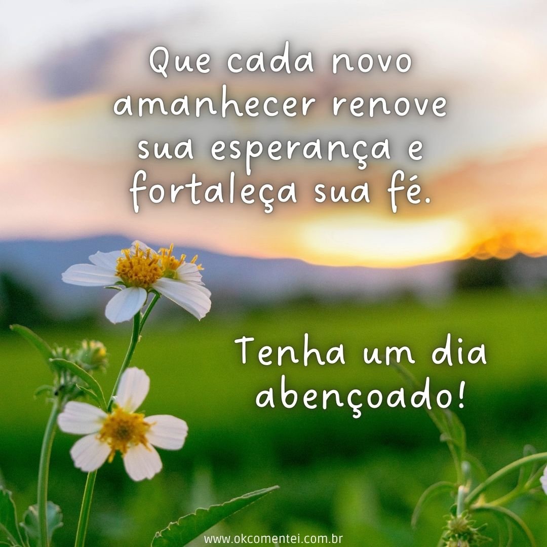 Bom dia abençoado: 110 mensagens para começar o dia com fé